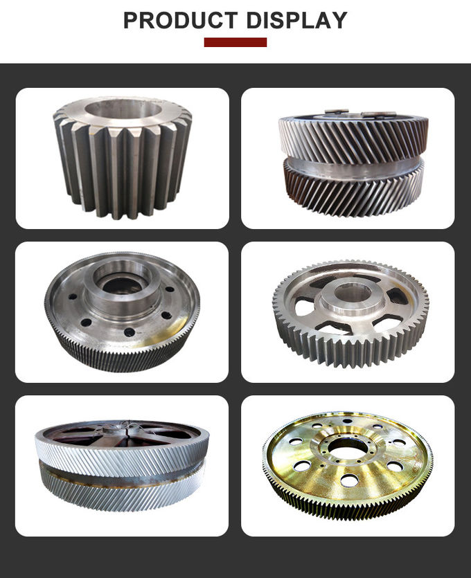 Cement 50HRC 1500mm Carburizing Heat Treatment Alloy Steel Helical Gear