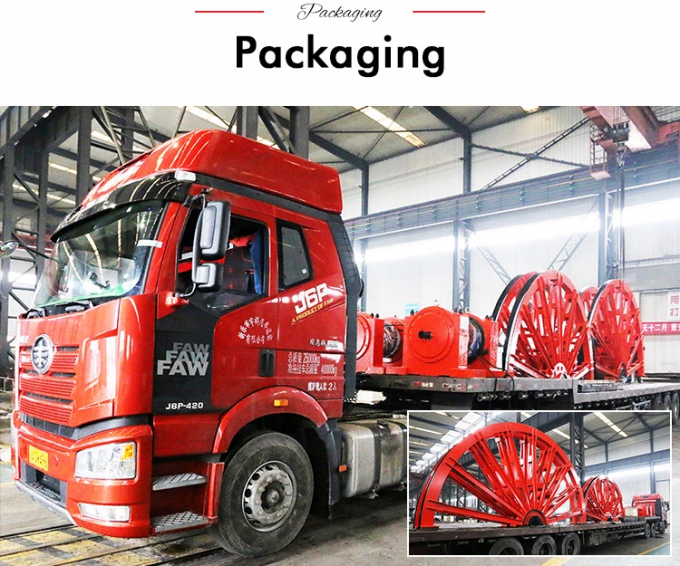 Mining Winch Hoisting Casting Steel Pulley Head Sheave Wheel