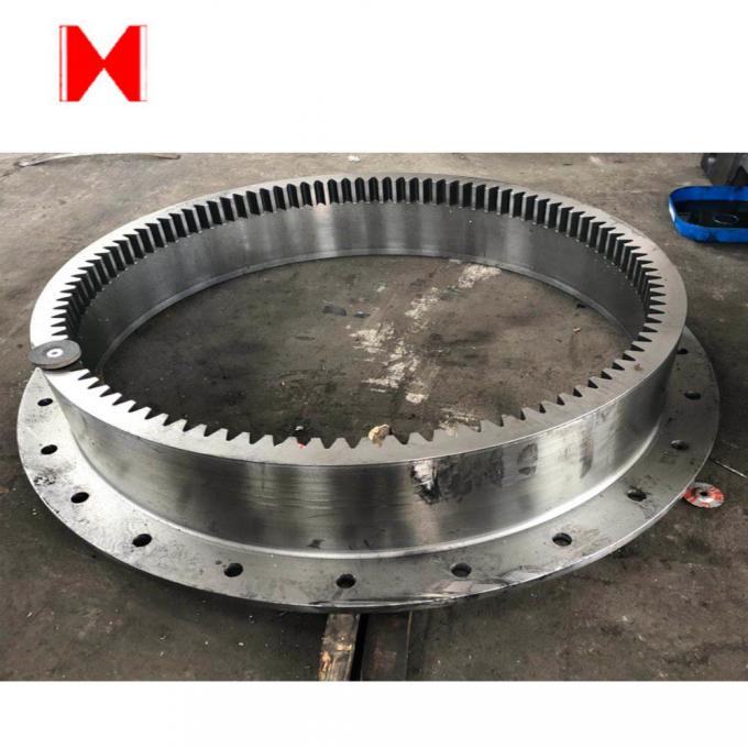 Cast Steel Starter 3000mm Rotating Gear Ring Forging Large Ring Gear