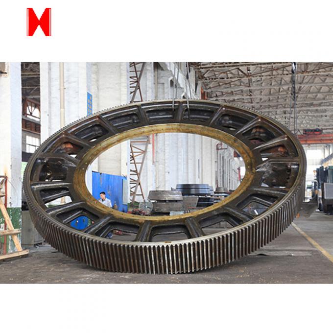 C45 Steel Forging Large Ring Gear According To The Drawing For Industry